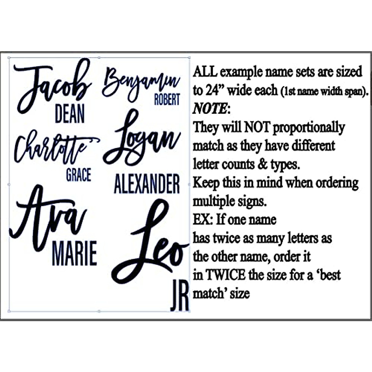 Custom Name Sign - Baby Nursery Signs - Personalized Name Decor, Wooden Wall Decorations