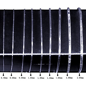 Monofilament Fishing Line 547yds 13 lb.-396 lb. Nylon Mono Fishing Lines - Super Strong Monofilament Fishing Leader Line Speargun Line for Saltwater/Freshwater (Blue, 1.8mm/334.8lb)