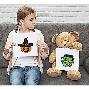 Halloween Stickers Crafts for Kids - Pumpkin Zombie Mummy - Party Games Favors Supplies Decorations 24Ct