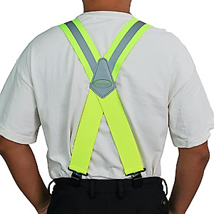 MELOTOUGH Safety Reflective Suspenders Work Suspenders Heavy duty High Hi Viz Tool Belt suspenders