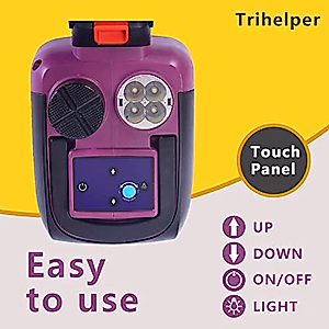 Trihelper Rechargeable Hydraulic Car Jack Electric Floor Jack 5 Ton Automotive Jack Lift 12V Tire Changing Emergency Kit with Cordless Remote Control for Trailer Truck SUV Gato Hidraulico para Carro