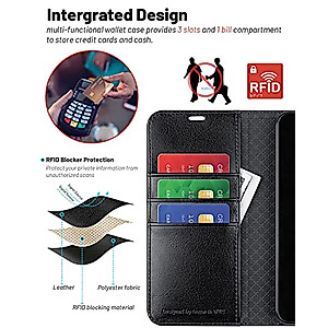 OCASE Compatible with Galaxy S23 5G Wallet Case, PU Leather Flip Folio Case with Card Holders RFID Blocking Kickstand [Shockproof TPU Inner Shell] Phone Cover 6.1 Inch (2023) - Black