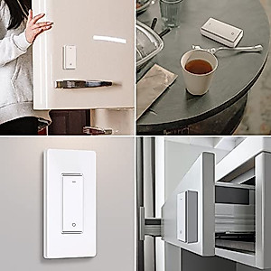 ORVIBO Smart Light Switch with Remote, Single Pole and Wireless 3 Way Smart Switch Works with Alexa and Google Home, Neutral Wire Required, No Hub Required, 2.4GHz WiFi Light Switch, Not dimmable