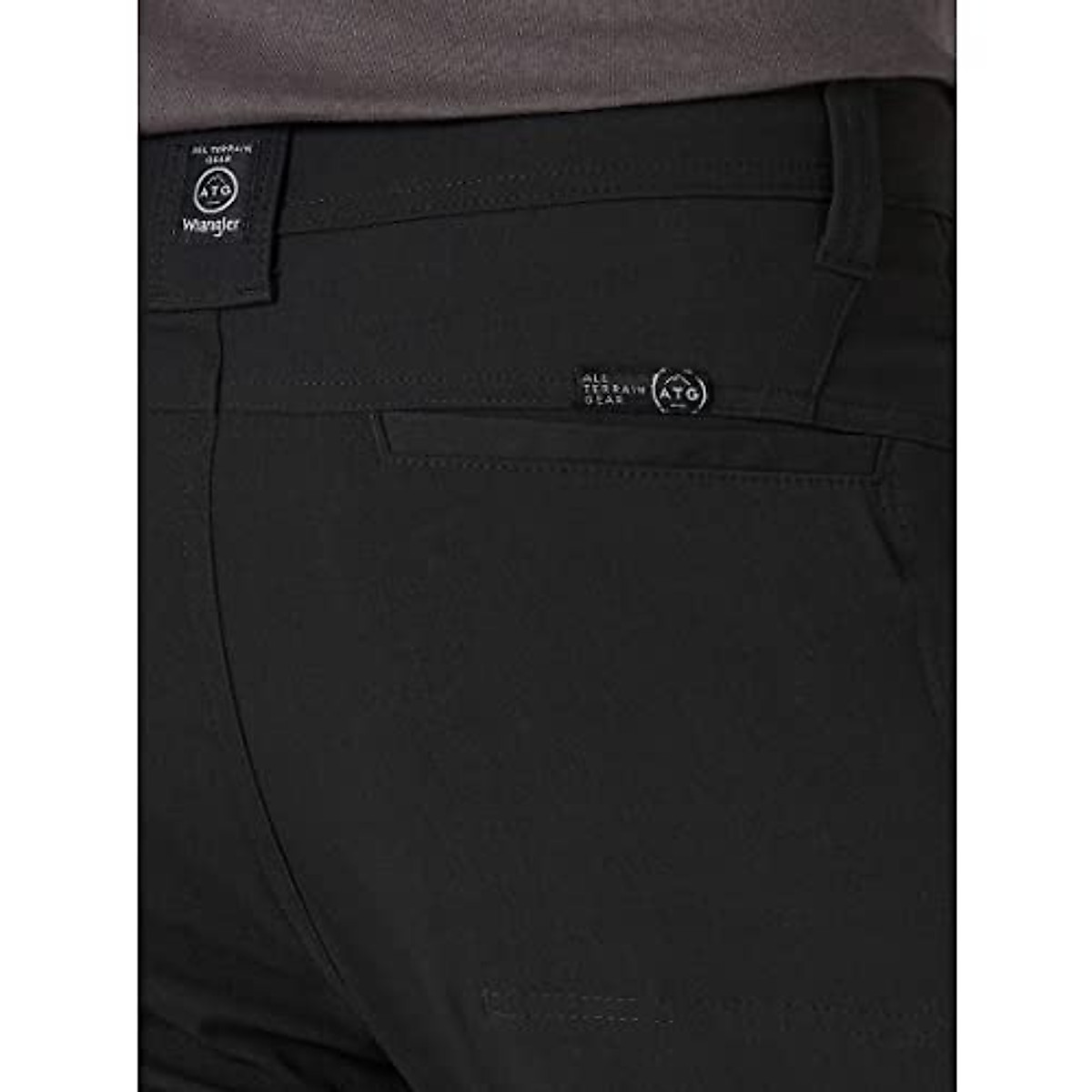 ATG by Wrangler mens Zip Pocket Trail Casual Pants, Black, 38W x 32L US