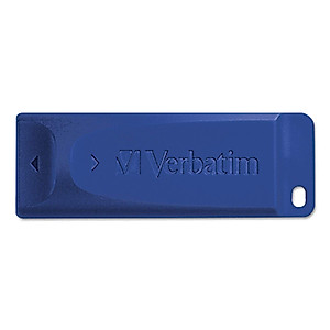 Verbatim 4GB USB 2.0 Flash Drive - Cap-Less & Universally Compatible - Blue, Model:97087