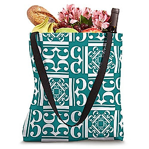Alto Clef / Tenor Clef / C Clef Design Viola Players - Teal Tote Bag