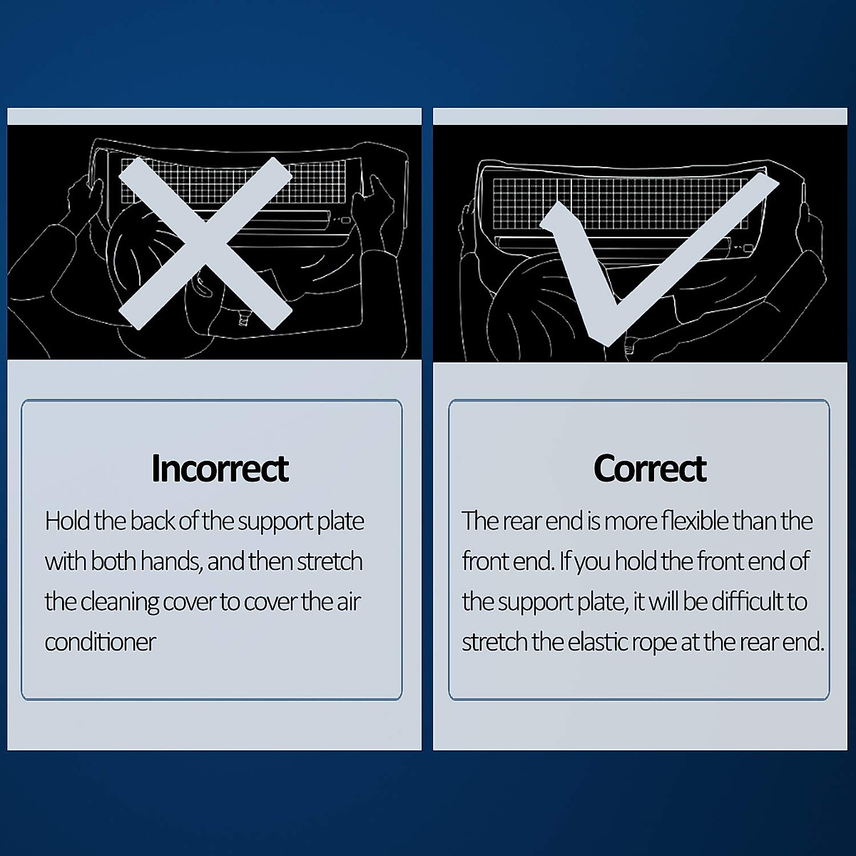 Split Air Conditioning Cleaning Waterproof Cover Bag with Drain Outlet and Two Sides Support Plates Dust Washing Clean Protector Bag Wall Mounted Air Conditioning Service Bag with Water Pipe