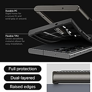 Spigen Neo Hybrid Designed for Galaxy S23 Ultra Case (2023) - Gunmetal