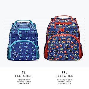 Simple Modern Kids Backpack for School Boys Girls | Kindergarten Elementary Toddler Backpack | Fletcher Collection | Kids - Medium (15" tall) | Just Pink Candy Stripe