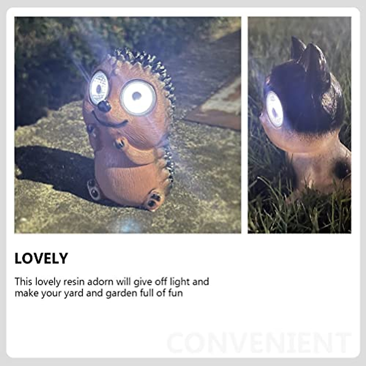 balacoo LED Yard Light 2Pcs Solar Energy Simulation Animal Decors Lamp Outdoor Solar Lighting Led Solar Lights