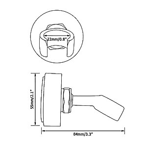Weirun Bathroom Brass Handheld Shower Head Bracket Hand Sprayer Holder Stepless Adjustable Wall Mount, Polished Chrome