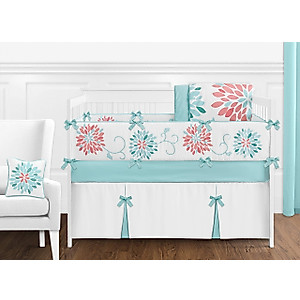 Fabric Memory/Memo Photo Bulletin Board for Turquoise and Coral Emma Collection