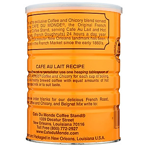 Half a Dozen Cans (6 Cans) of Coffee Du Monde - 15 oz. cans