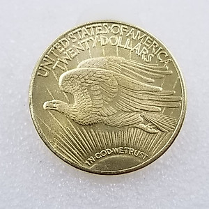 Kocreat Copy 1933 Double Eagle Liberty Gold Coin Twenty Dollars-Replica USA Souvenir Coin Lucky Coin Morgan Dollar Collection, Silver