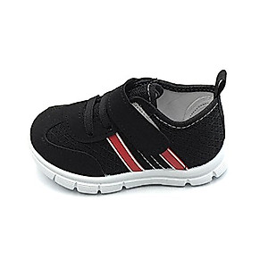 Bless Children Baby Toddlers Boy's Girl's Breathable Fashion Sneakers Walking Running Shoes,Black1209.Size 6