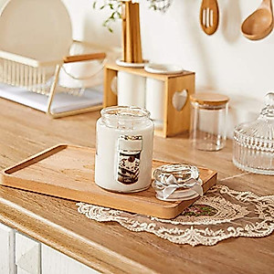 Decorlife 2-Pack Large French Vanilla Scented Candle Jars with 2 Wicks, 22 oz Each, Long-Lasting for 110 Hours