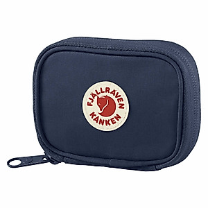Fjällräven Kanken Card Wallet for Men, and Women - Zippered Compartment with Interior Coin Pocket, Exterior Sleeve, and Durable Design Navy One Size One Size