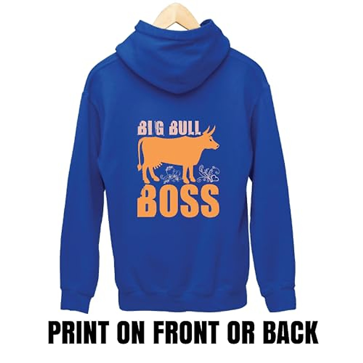 Unique Boss Gifts for Bulldog Lovers Big Bull Head Black and Muticolor Unisex Hoodie