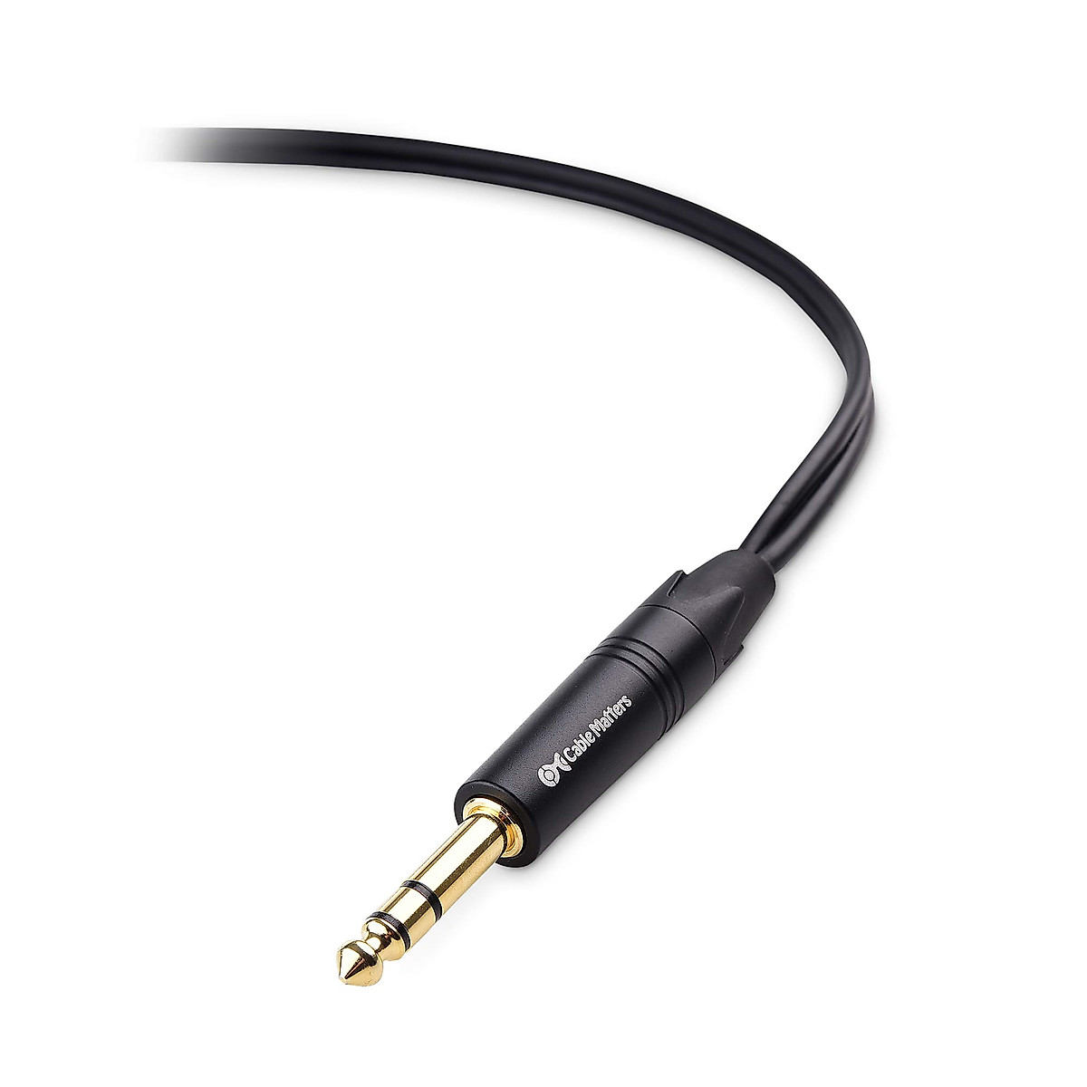 Cable Matters 6.35mm TRS to Dual TS Insert Cable (1/4 TRS to 2 TS Cable) - 6 Feet