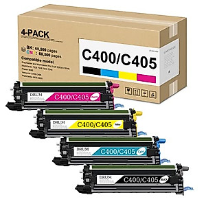 VersaLink C400/C405 Drum Unit Set - ONWARD Compatible 4-Pack 108R01121 Drum Replacement for Xerox VersaLink C400 C405 WorkCentre 7328 7336 7345 7346 6655 Printer, (1Black, 1Cyan, 1Magenta, 1Yellow)