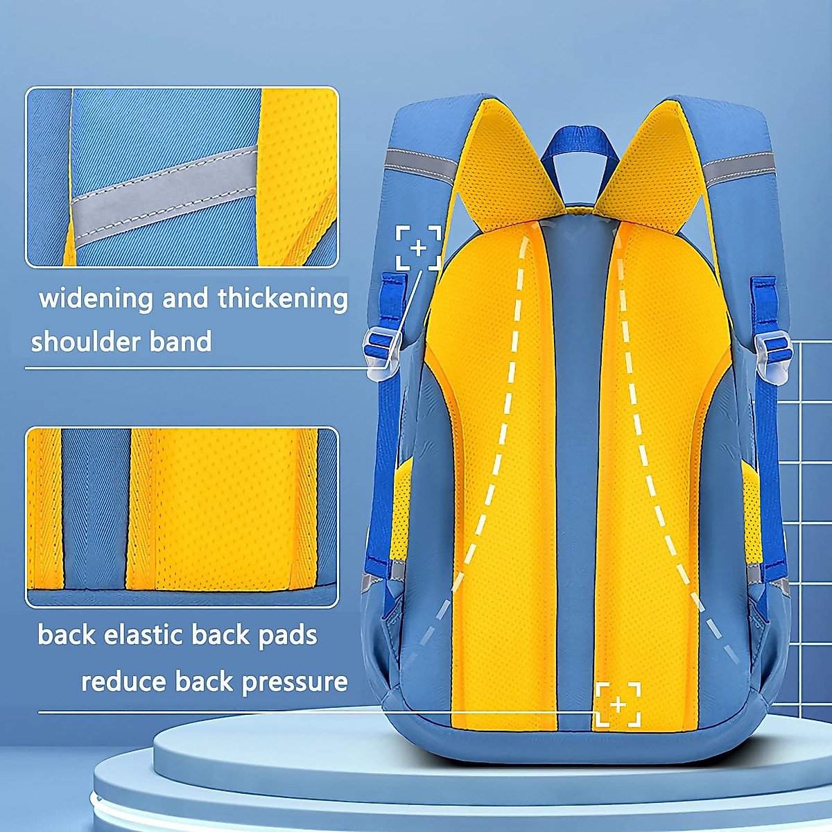 Kawaii Backpack Girls Backpack Cute Large Capacity Backpack Multifunction Laptop Travel Bag For Girls (Purple 17inch)