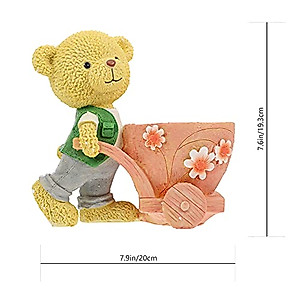 Happyyami 1pc Flowerpot Figurine vase Flower vase Planter pots for Indoor Plants Statue Planter Cute Succulent Pots Animal Flower Pot Plant Gift Plant Pot Goods Mini Office Resin Succulents