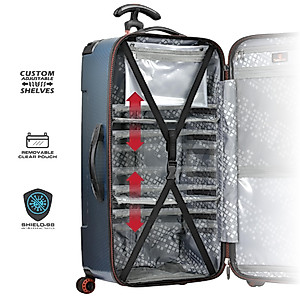 Traveler's Choice Maxporter II 30" Hardside Spinner Trunk Luggage, Dark Green