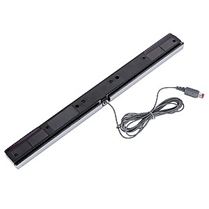 Zerone Sensor Bar, Wired Infrared Sensor Bar for Wii, IR Infrared Ray Inductor Sensor Bar Replacement with Extension Cable for Wii Console Controller