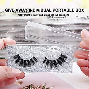 MAGEFY 30 Pairs 6 Styles Faux Mink Eyelashes, 16mm-20mm Lashes Natural Look to Dramatic False Eyelashes, Handmade Reusable Fake Eyelashes with Portable Boxes