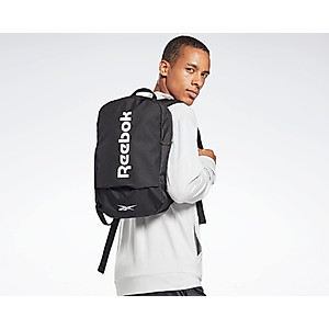 Reebok Backpack, Black/White, N SZ