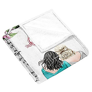KERAOO to My Daughter Birthday Gifts, Daughter Flannel Throw Blankets Gift, Mother's Day Wedding Christmas Graduation Gift for Daughters from Mom (Daughter Gift-01, 60"X50")