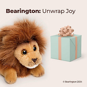 Bearington Lil' Prince Small Plush Stuffed Animal Lion, 9 inches