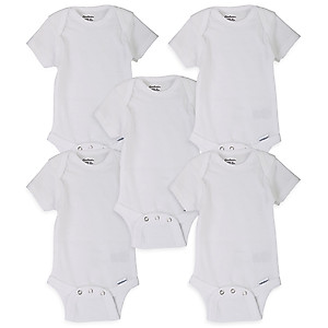 Gerber 18 5Pk White Onesies - (Packaged) 0-3M White