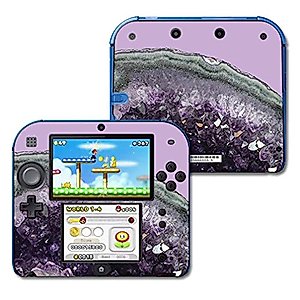 MightySkins Skin Compatible with Nintendo 2DS - Amethyst Agate | Protective, Durable, and Unique Vinyl Decal wrap Cover | Easy to Apply, Remove, and Change Styles | Made in The USA