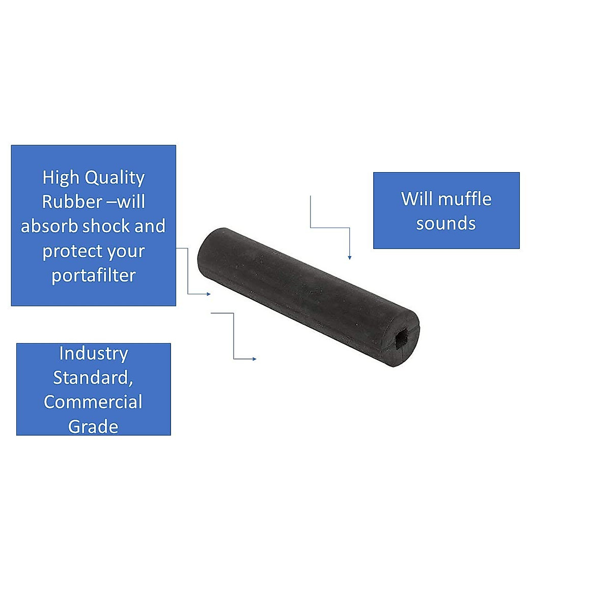 Rattleware Rubber Replacement Knock Box Bar Cover - Durable & Easy-to-Install Espresso Waste Solution, Fits Select Models with Welded Bars, High-Quality Design (6.25")