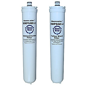 KleenWater Brand Replacement Water Filters, Compatible with Ionics GI1 & GI2 Three Stage Reverse Omosis System, Made in USA, Set of 2