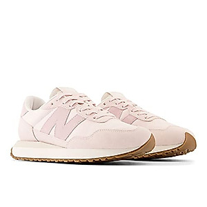 New Balance Women's 237 V1 Classic Sneaker, Washed Pink/Stone Pink/White, 8