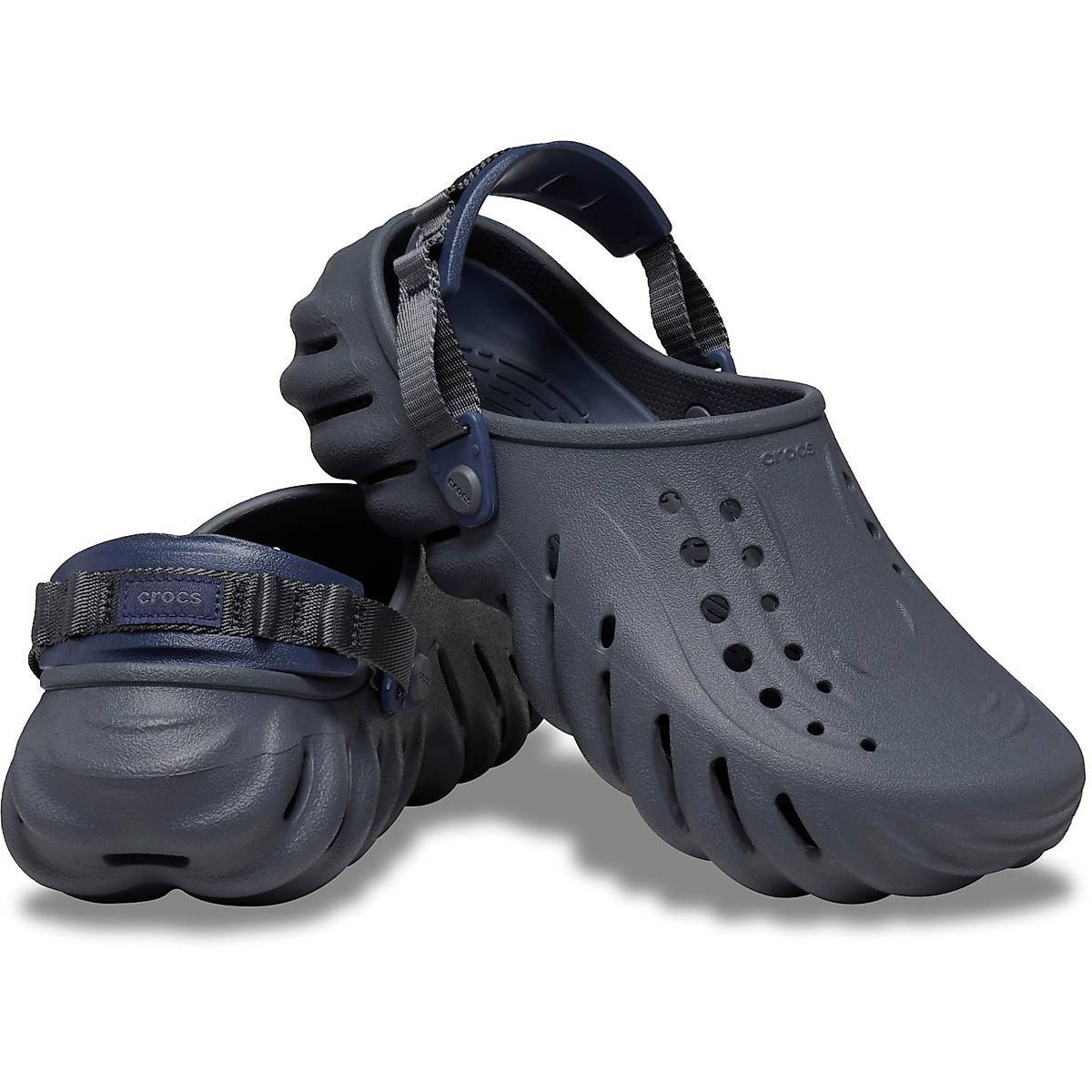 Crocs Unisex Echo Clogs, Storm, 6 US Men