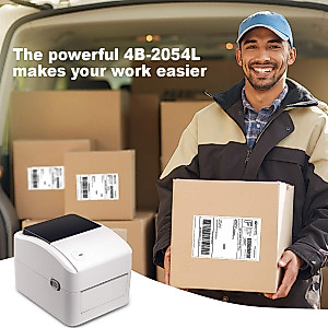 Micmi Shipping Label Printer, Thermal Support Amazon Ebay PayPal Etsy Shopify Shipstation Stamps.com Ups USPS FedEx DHL Support Windows, Roll & Fanfold Thermal Direct Label for Printer 4x6 inch