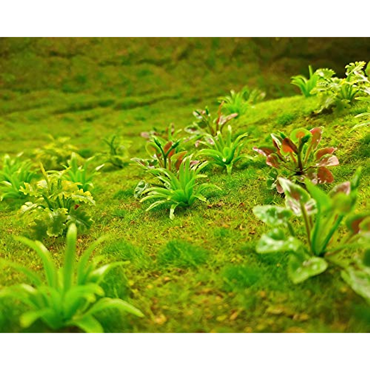 90pcs Mini Model Trees Plants Flowers Green Shrubs Bush Model, Aritificial Plants Model Train Scenery Architecture Flower Model Scenery
