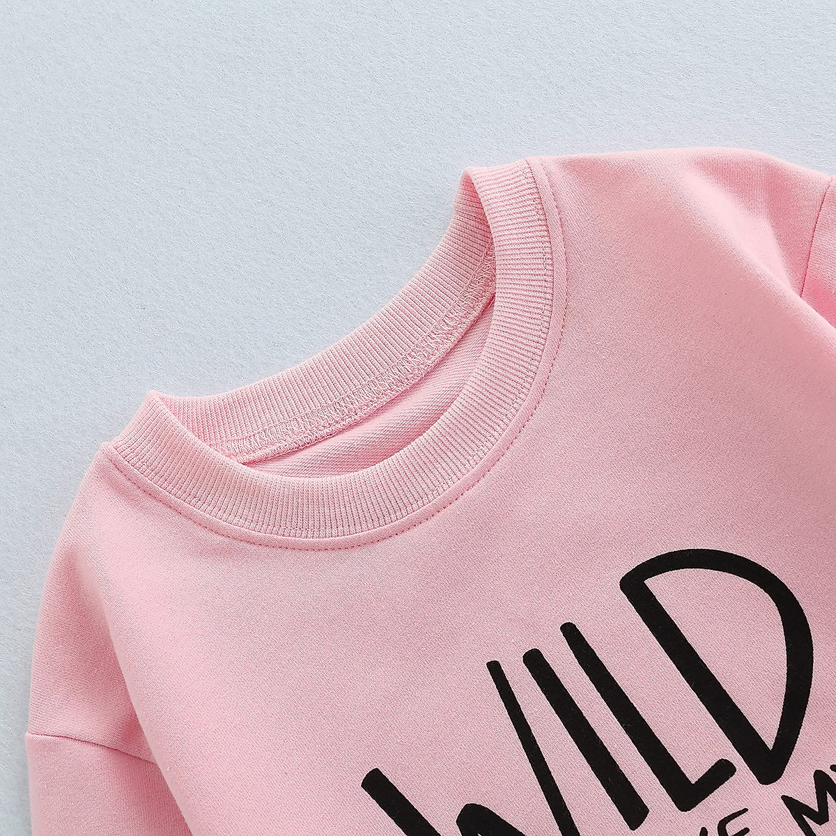 Hnyenmcko Kids Toddler Baby Girl Clothes Wlid Like My Curls Letter Printed Pullover Sweatshirt Fall Winter Sweater Tops 1-6Y (Pink, 3-4 Years)