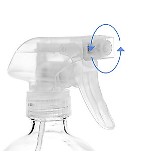 Suwimut 9 Pack Glass Spray Bottles, 16 oz(480ml) Empty Clear Refillable Container for Essential Oils, Cleaning Products, Aromatherapy, Misting Plants or Cooking, Clear Trigger Sprayer with Mist.