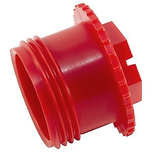 Caplugs ZTF7-12AK1 Plastic Threaded Plug. RP-TF-7-1, PP, to Plug Thread Size 7/16-20", Red (Pack of 100)