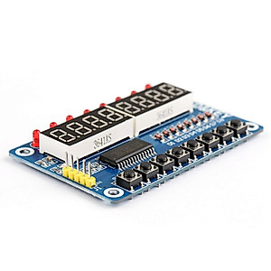 Gump's grocery 8 Bit LED 8-Bit Digital Tube 8 Keys TM1638 Display Module for AVR Arduino ARM