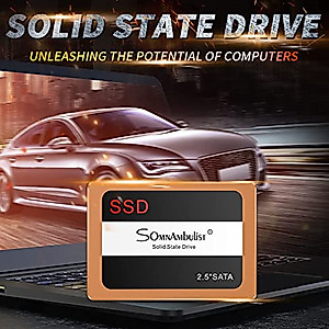 Somnambulist Hard Disk 2.5-inch Internal Solid State Drive for Laptop Desktop 960GB 2TB SSD Hard Drive (Orange-2TB)