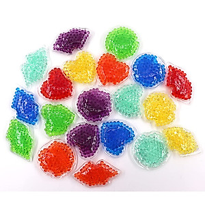 Small Ice Packs, Boo Boo Ice Packs for Injuries Reusable Hot Cold Packs Bulk Cold Compress for Pain Relief, Various Color, 8 Pack (Multicolored A)