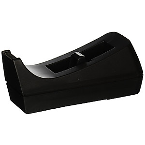 Business Source Standard Desktop Tape Dispenser, Black, 1 in (BSN32954)
