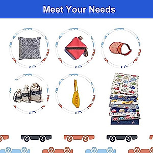 Quilting Fabric 9-Piece Car Cars Fabric by The Yard Car Theme Print Cotton Fabric Comfortable with Lorry Cargo Truck Muscle Car and Taxi Boy Toys, Decorative Fabric for Upholstery and Home Accents