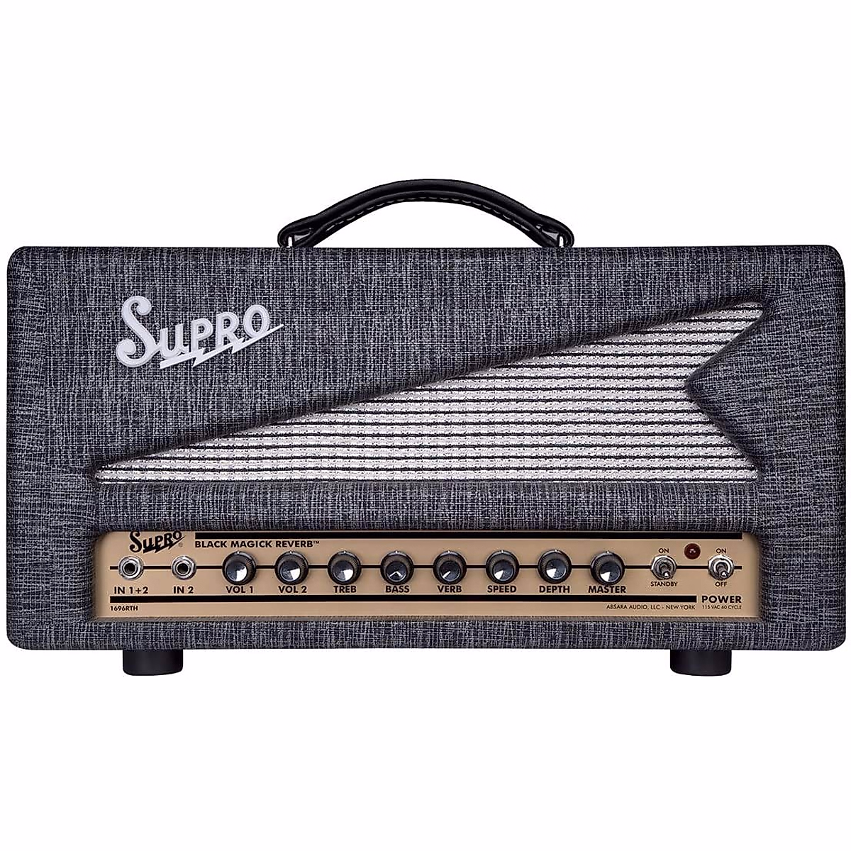 Supro 1696RTH Black Magick Reverb 25-watt Class A Tube Head