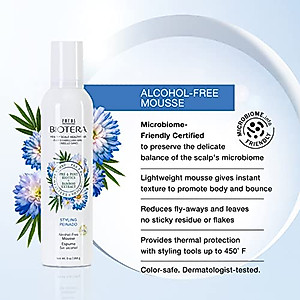 BIOTERA Styling Mousse Lightweight Alcohol-Free | Instant Texture | Promotes Body & Bounce | Microbiome Friendly | Vegan & Cruelty Free | Paraben Free | Color-Safe | 9 Fl Oz